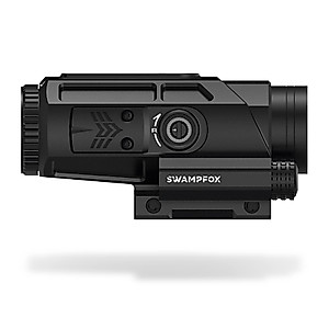 Swampfox Saber 5X Prism Scope with 90 Degree Offset RMSc Footprint Integrated Mounts - Green MOA