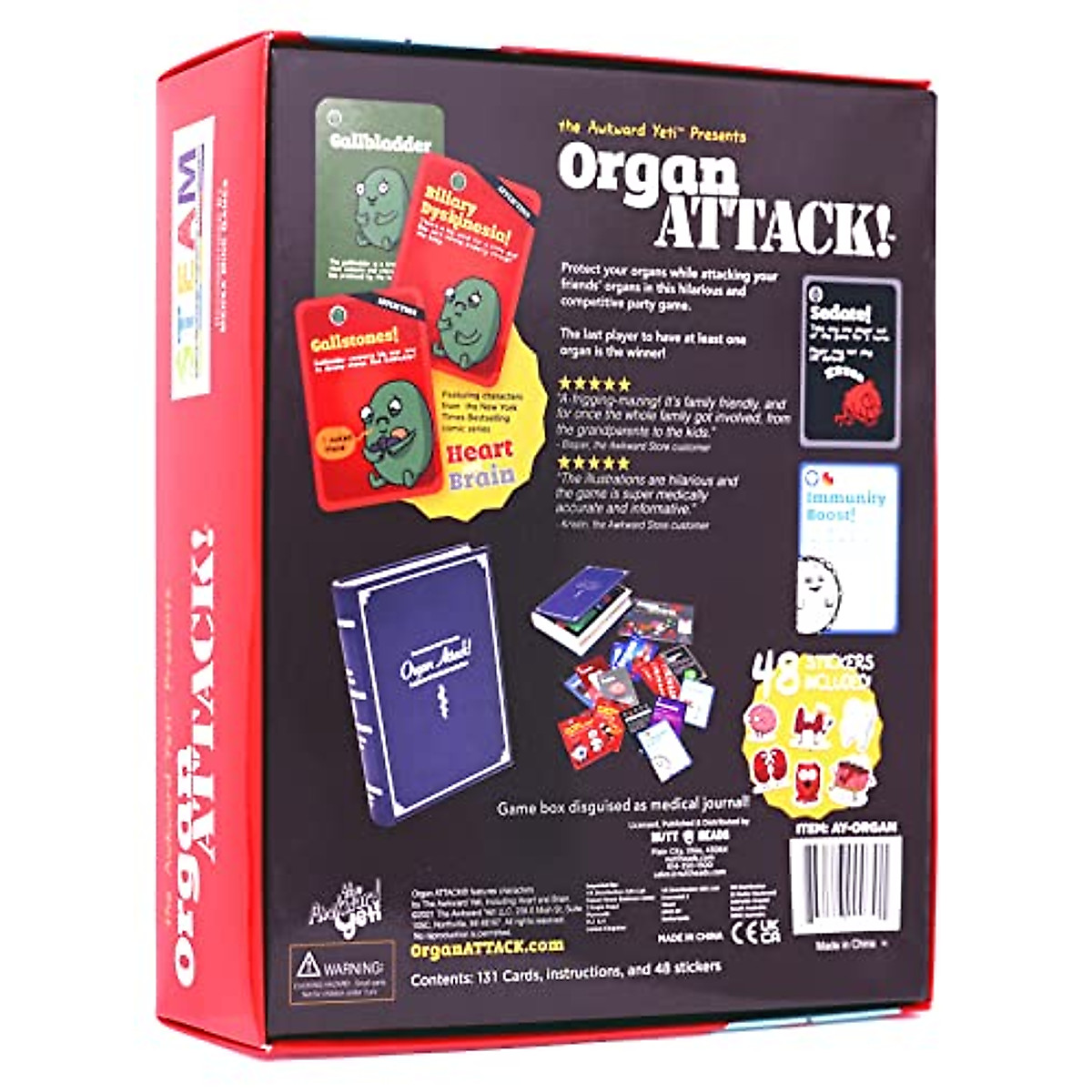 The Awkward Yeti Organ Attack! Card Game