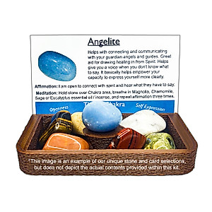 Pocket Chakra Altar Kit with Crystals and Cards (19 Pc): Portable Chakra Healing Collection for Meditation, Spiritual Growth, and Mindfulness