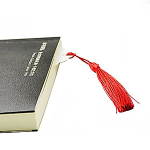 Makhry 100 Pcs Bookmarks for Women Thank You Gift Tags Book Markers with Tassels Inspirational Bookmarks Book Lovers Gifts for Women Girls Teens Students Theachers Graduations(White&Red)