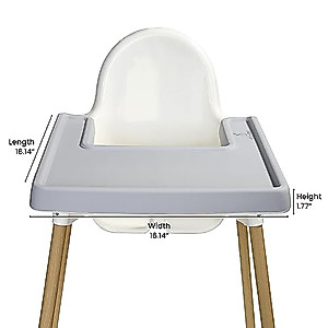 Nibble and Rest Highchair Grippy Coverall Placemat, Compatible with IKEA Antilop, Wipeable, Silicone Placemat for Highchair Tray