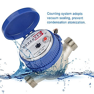 Cold Water Meter, Garden Water Meter, Small Size Vacuum Sealing Flow Sensors for Garden Flowmeters for Home
