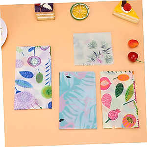 Zerodeko 4pcs Candy Bar Wrappers Candy Wrappers Beeswax Wraps Packing Paper Beewax Food Wraps Beewax Wrapping Food Preservation Cloth Household Beewax Food Chocolate Candies Sandwich