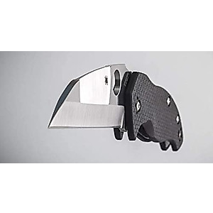 Spyderco Canis Knife with 3.43" CPM S30V Stainless Steel Blade and Carbon Fiber G-10 Laminate Handle - PlainEdge - C248CFP