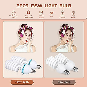 Walk Fly 7x10FT Muslin Backdrop Screen Kit, Photography Continuous Lighting and Collapsible Backdrop Stand Set, Background Support System with 20" x 27" Softbox Light for Photo Video Studio Shooting