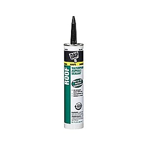 Dap 18268 6 Pack 10.1 oz. Roof Waterproof Asphalt Filler and Sealant, Black