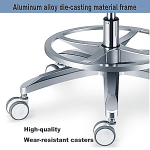 Dental Chair Dentist Stools Dental Assistant Chair with Back Support Rotatable Armrest Microfiber Leather Mobile Chair Doctor's Stool Height Adjustment,B3