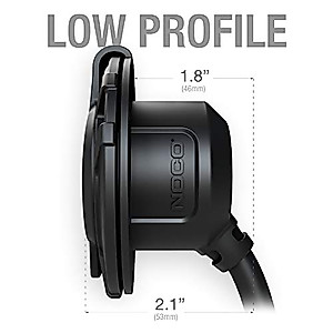NOCO GCP1 15A AC Port Plug, 125V Power Inlet Socket, and Waterproof Electrical Outlet Receptacle Box with 16-Inch Integrated Outdoor Extension Cord
