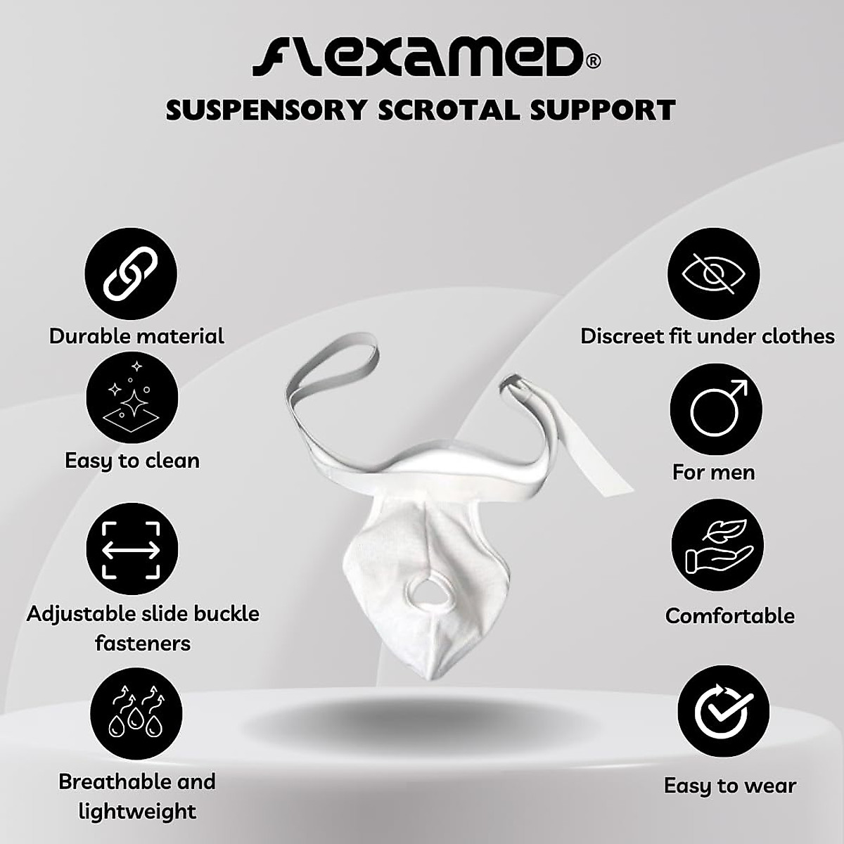 Hernia Gear FlexaMed Suspensory Scrotal Support - Large