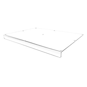 Clear Acrylic Cutting Board 24" x 18" with 1 Inch Lip Countertop Charcuterie Chopping Block and Several Rubber Bumpers by Marketing Holders