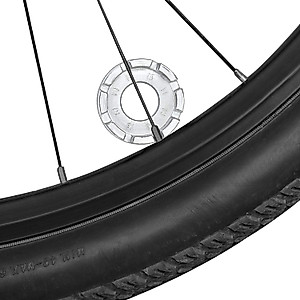 QKURT 3 Pack of Bike Spoke Wrench Kit, Forged Steel Bike Rim Correct Tool Bicycle Spoke Tool-Grey