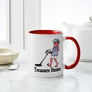 CafePress Treasure Hunter Mug Ceramic Coffee Mug, Tea Cup 11 oz