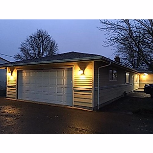 Home Decorators Collection Brimfield 180-Degree 1-Light Aged Iron Motion-Sensing Outdoor Wall Lantern