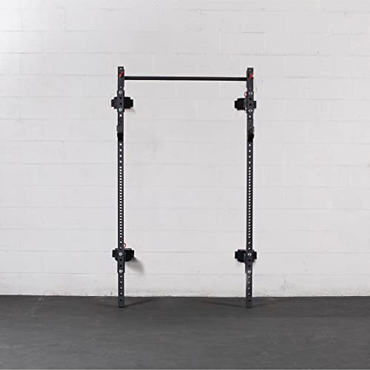 Titan Fitness T-3 Series 82-inch Wall Mounted Folding Power Rack, Space Savings Rack, Folds up to 5â€ from the Wall