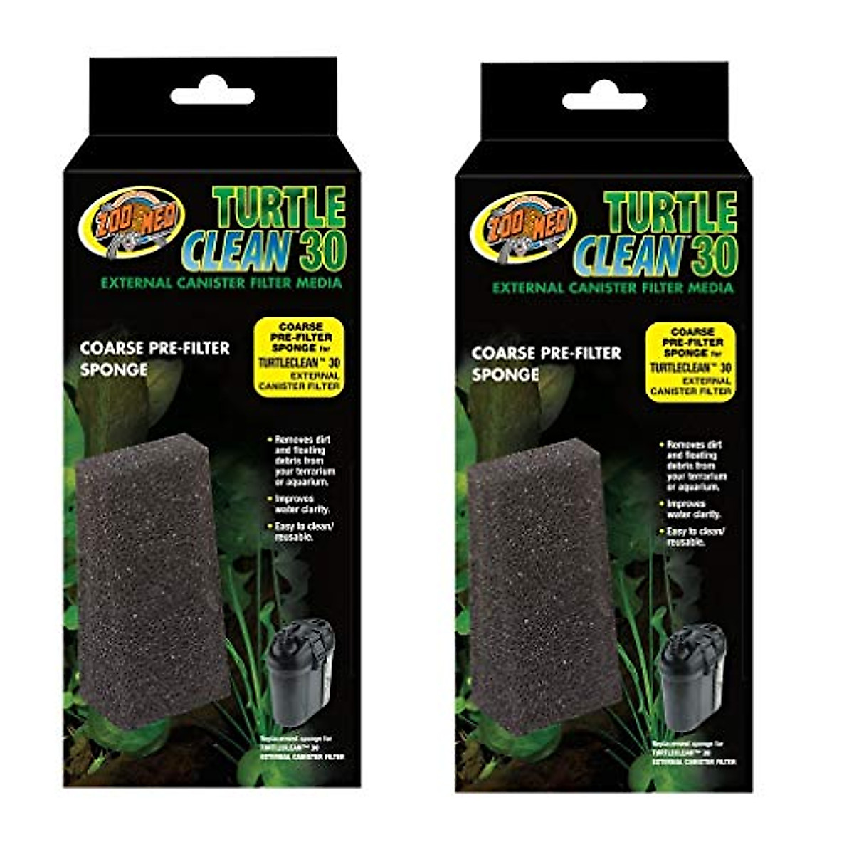 (2 Pack) Zoo Med 511 Mechanical Filter Sponges - Coarse