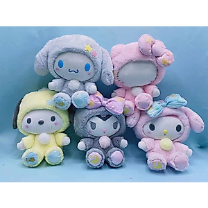 Kabosen Cute Plush Dolls,9.8in/25cm My Melody Plush Toys,Kawaii Kromi Plush Dolls,Cartoon Stuffed Animals My Melody Cinnamoroll Plush Toy Anime Kawaii Cute Soft Plushie Appease Girls Doll Toys Gifts