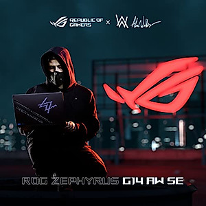 ROG Zephyrus G14 Alan Walker Special Edition Gaming Laptop, 14” 120Hz Pantone Validated WQHD Display, GeForce RTX 3050 Ti, AMD Ryzen 9 5900HS, 16GB DDR4, 1TB SSD, Wi-Fi 6, Windows 10, GA401QEC-K2064T