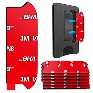 Sticky Adhesive Replacement for Socket Wallet+ Base, pop-tech 6pcs 3M VHB Strong Sticker Pads for Cell Phone Wallet Plus Case Back Stand, Double Sided Tape for iPhone 13 14, Samsung & All Smartphone