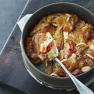 Sihuuu 8.5 Inch Cheesecake Pan, Springform Pan Set, Nonstick Leakproof Springform Pan for Mini Cheesecakes, Pizzas, Quiches(Gray+Black)