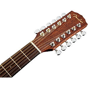 Fender CD-60SCE Acoustic-Electric Dreadnaught Body Style-Natural Finish, Right, 12-String Guitar (0970193021)