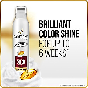 Pantene Foam Conditioner, Pro-V Radiant Color Shine, 6 oz (Triple Pack)