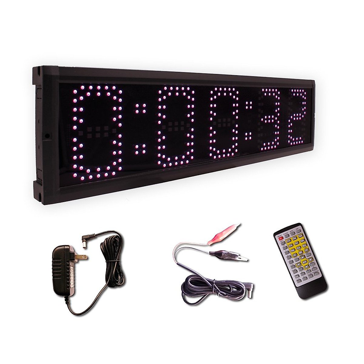 EU 5" 5 Digits RGB(7 Colors) LED Race Timing Clock for Running Events