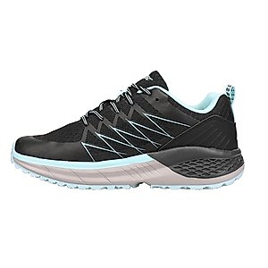 HI-TEC Destroyer Low Women’s Running Shoes, Lightweight Mesh Athletic Sneakers for Women - Black, 7.5 Medium