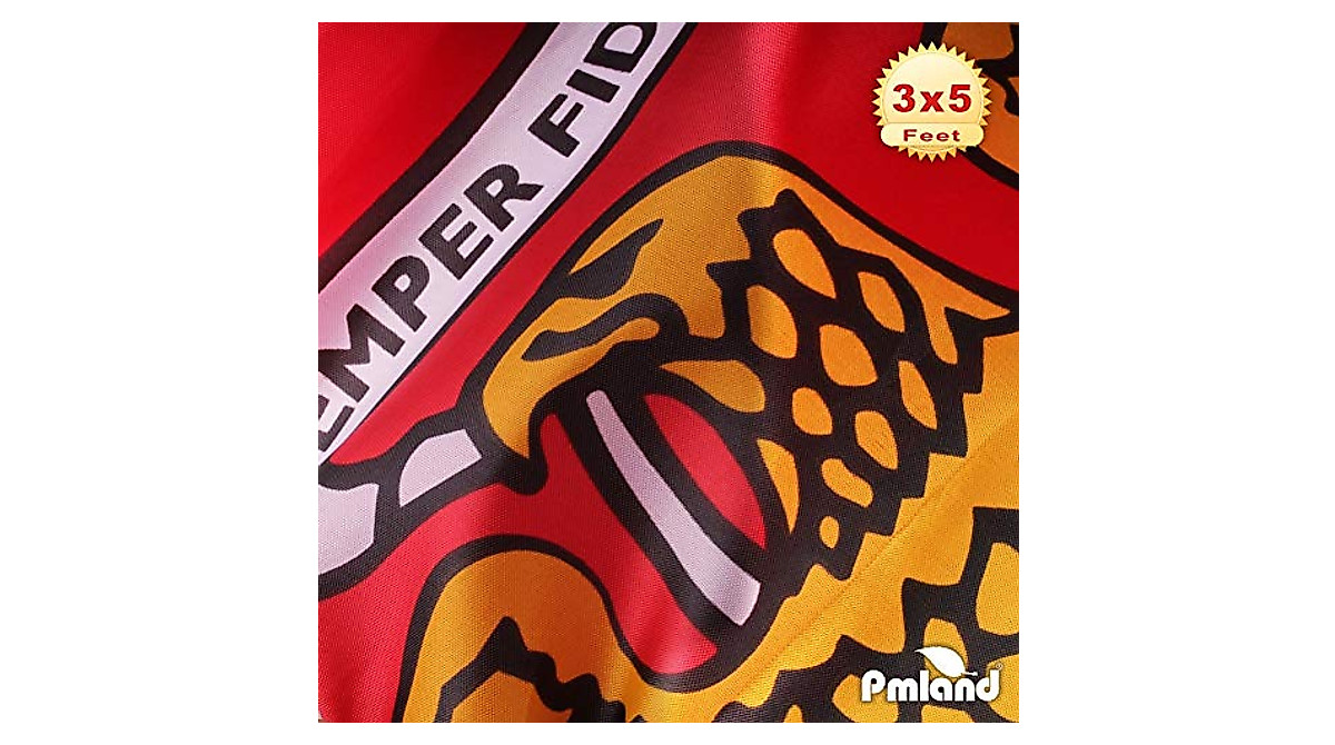 USMC Flag 3x5 ft - Vivid Color Polyester Indoor Outdoor Flag