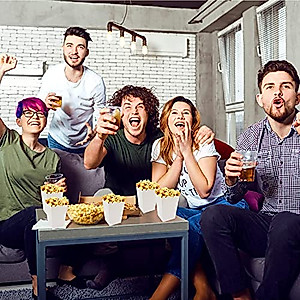 12 Pieces White Popcorn Boxes Paper Popcorn Bags Cardboard Popcorn Container for Party (12)