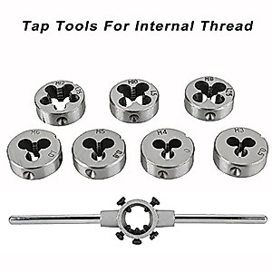 Toolly 32pcs Tap and Die Set, Metric Hardened Steel Tool Set, Essential Threading & Rethreading Tool with Storage Case Perfect for Auto and Machinery Repair