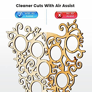 Comgrow Air Assist for Laser Cutter and Engraver,Air Assist Pump Kit with Adjustable 30L/Min,for CNC Cutting and Laser Engraving,Remove Smoke and Dust,Protect Laser Lens, Reduce Surface Temperature