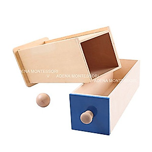 Adena Montessori Object Permanence Box w/ DrawerMontessori Ball Drop Imbucare Box