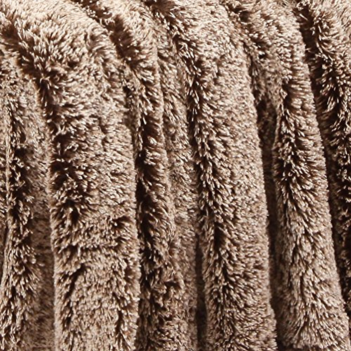 Home Soft Things Wholly Mammoth Throw Blanket, 50" x 60", Chocolate Brown