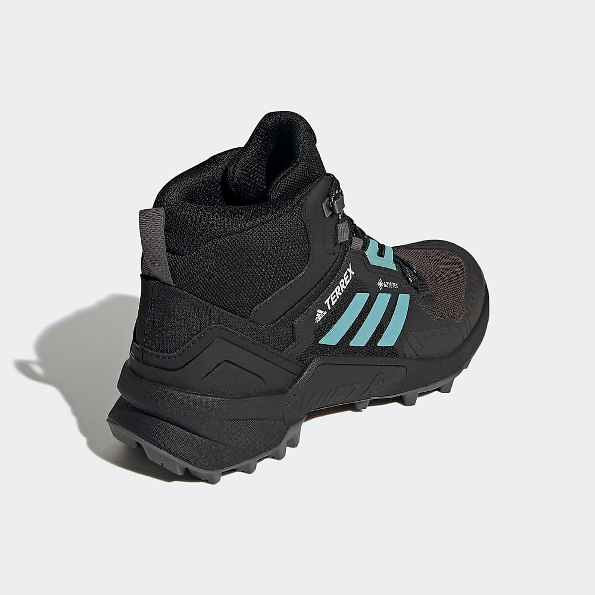 adidas Women's Terrex Swift R3 Mid Gore-tex, Core Black Mint Ton Grey Five, 6