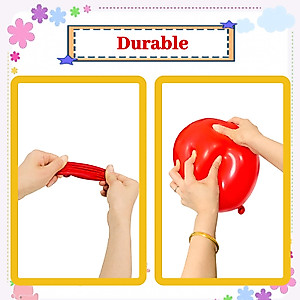 100Pack Red Balloons 12 Inch, Red Latex Balloons for Kids Party balloons Supplies Wedding Birthday Bridal Shower Decorations.