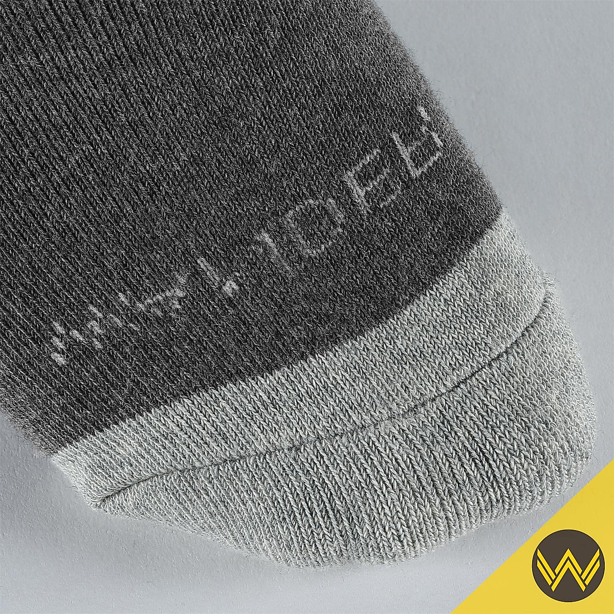 WANDER Men's Cushion Crew Socks 6 Pairs Athletic Running 12-15 Socks Men Cotton Sport Wicking Work