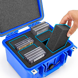 CASEMATIX Graded Card Storage Box Case Compatible with 30+ BGS PSA Graded Sports Trading Cards or 150+ Top Loader Card Case, Waterproof Graded CardBox With Scratch Resistant Card Case Dividers