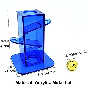 Barn Eleven Parrot Foraging Toys with Bell, Bird Training Toy, Bird Interactive Intelligence Toy for Budgies Parakeets Cockatiels Conure