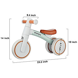 welspo Baby Balance Bikes for 1 Year Old Boys Girls 12-24 Months Kids Toddler First Bicycle No Pedal 3 Wheels Mini Bike Riding Toys Best Birthday Gift