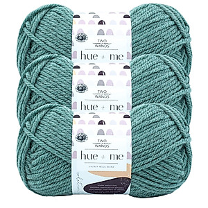 (3 Pack) Lion Brand Yarn Hue & Me Bulky Yarn, Agave