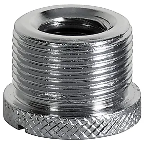 On-Stage MA-300 5/8" Male to 3/8" Female Knurled Mic Screw Adapter, 2 Pieces