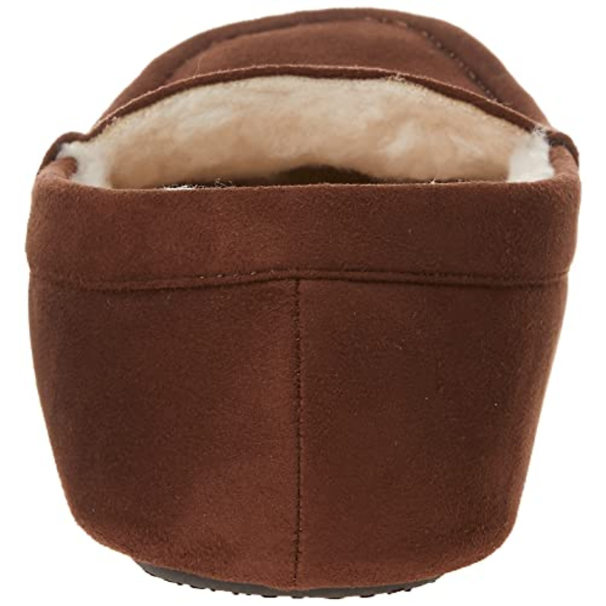 Amazon Essentials Men's Moccasin Slipper, Dark Toffee Brown Microsuede, 9