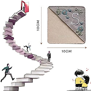 Personalized Hand Embroidered Corner Bookmark，Hand Stitched Felt Corner Bookmark,Cute Flower Letter Embroidery Bookmarks for Book Reading Lovers Meaningful Gift（4 PCS）