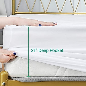 cotton-choice 6 Piece Full Size 100% Pure Cotton Bedding Sheet Sets 600 Thread Count Soft & Long Lasting Sheet Set Easy Fit Upto 21 Inch Deep Pocket - Pink Solid