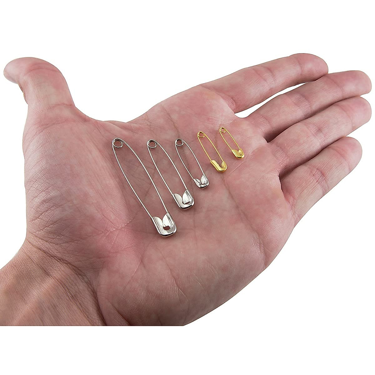 Singer 00205 Safety Pins Value Pack, Assorted Sizes, 225-Count
