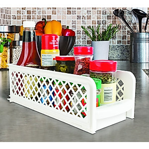 BASKET DRAWERS 15" Versatile 2 Tier Portable Sliding