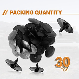 30PCS Hood Panel Insulation Seal Retainer Clip Compatible with Buick Cadillac Chevy GMC Hummer Honda Escalade Oldsmobile Pontiac Saturn 3078511 3977775