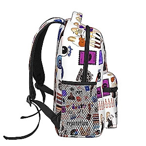 OLDX Taylor Music Swift Printed Backpackreputation Music Album Casual Backpack Cartoon Taylor Poster Backpack Lightweight Large Capacity Travel Laptop Backpack Taylor Fan Birthday Gift