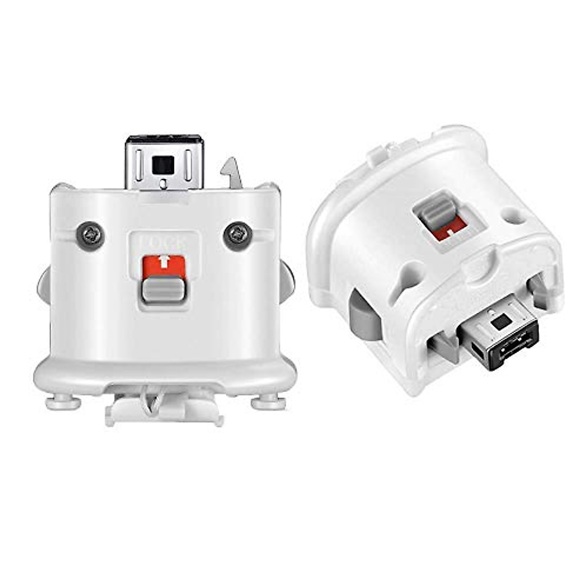 Machine-Ya Wii Motion Plus - External Remote Motion Plus Sensor Controller Wii U Motion Plus (White 2PCS)