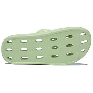 NewDenBer Women's Shower Sandals Plastic Waterproof Beach Gym Swimming Pool Bathroom Shower Shoes (9 Women / 7 Men, Green)